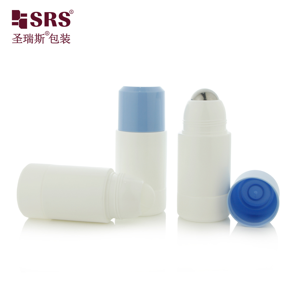 Quality RPPE 50ml 75ml Lightweight Plastic Roller Bottles Refillable Style for Deodorant for sale