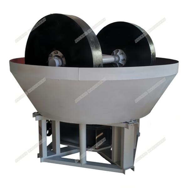 Quality Gold Process Plant Sudan Gold Washing Pan Round Mill Machine for sale