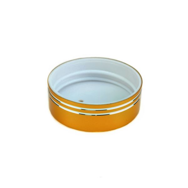 Quality Custom Logo Non spill Aluminum Round Plastic Cap Screw Top Jar Lids 1.5mm thick for sale