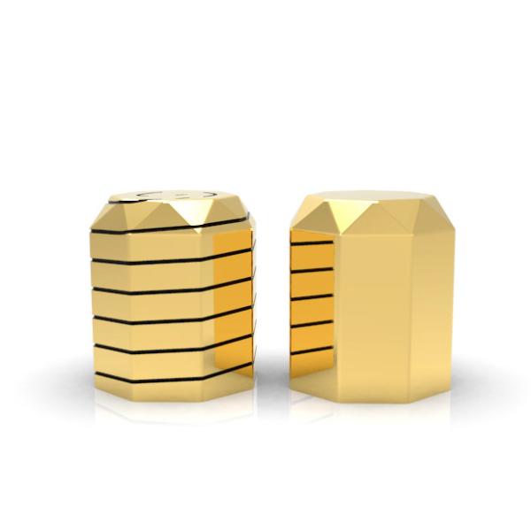 Quality Die Casting Cylindrical Zinc Alloy Perfume Bottle Cover for sale
