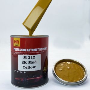 Quality 2K Mud Yellow Auto Paint Manufacturer Good Quality 2K Base Coat Car Coating for sale