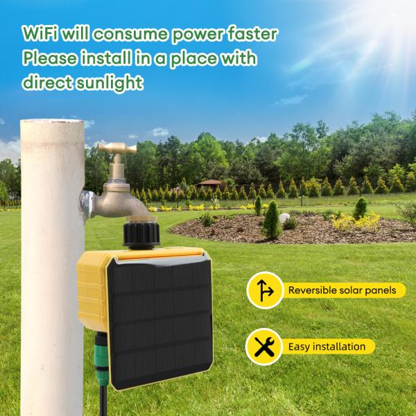 Quality Solar Smart WiFi Irrigation Controller With App Rain Sensor for sale
