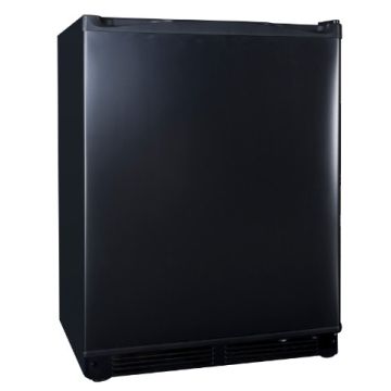 Quality Black Under Counter Mini Fridge , Compact Fridge Freezer Large Volume Storage for sale