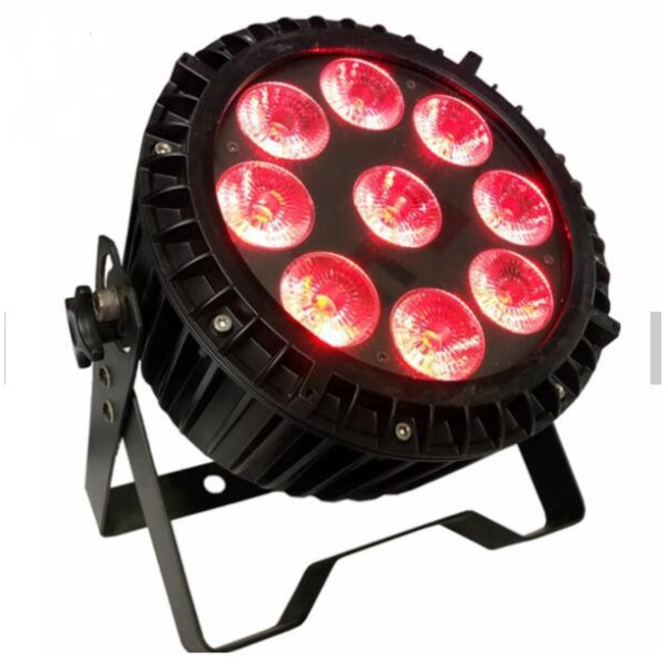 Quality DMX512 RGBWA 9pcs * 12w Outdoor LED Par Wash High Brightness for sale