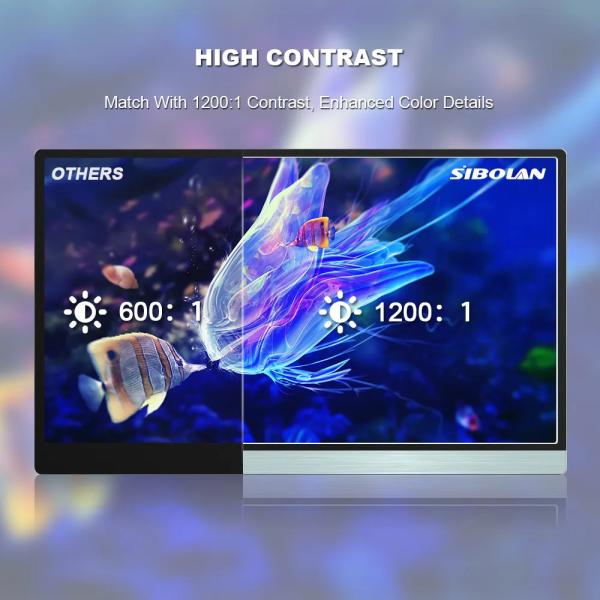 Quality Touchscreen Portable Travel LCD Monitor Extender hdmi 1920x1080 IPS Panel 14 for sale