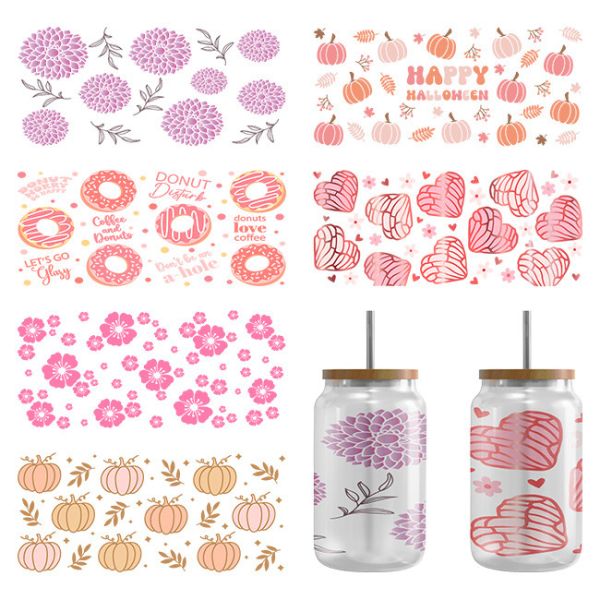 Quality Weatherproof UV DTF Decals 20oz UV DTF Packaging Cup Transfer Paper for sale