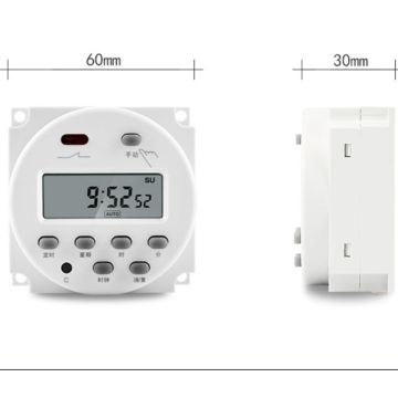 Quality 16A LCD Display Weekly Programmable Timer Switch Din Rail 12V 24V 220V for sale