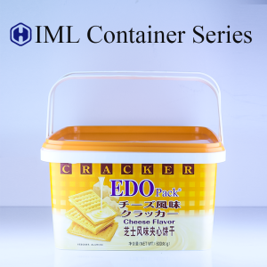 Quality IML Technology Custom Food Plastic Container Quality Control Advantages For for sale