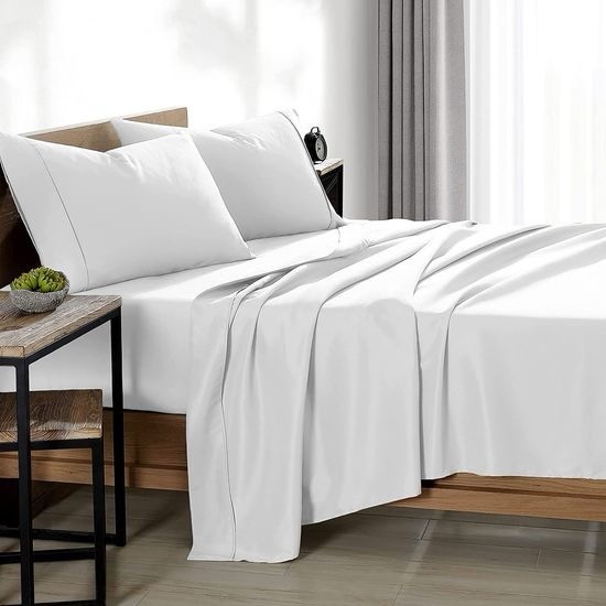 Quality Customized Cotton 200tc Bed Sheet Set Twin Full Queen King Size for sale