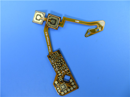Quality Single Layer Flexible Circuit with 1.0mm FR-4 Stiffener and Immersion Gold for for sale