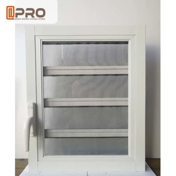Quality Adjustable Ventilation Jalousie Louvre Windows With Aluminium Screen Mesh for sale
