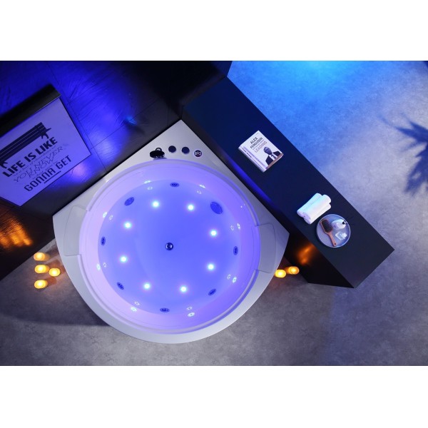 Quality Corner Massage Bathtub With Circle Waterfall for sale
