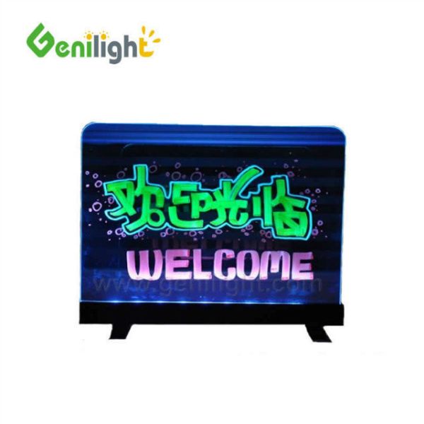 Quality Indoor Mini RGB Transparent LED Writing Board Panel Size 20*30cm for Shop for sale