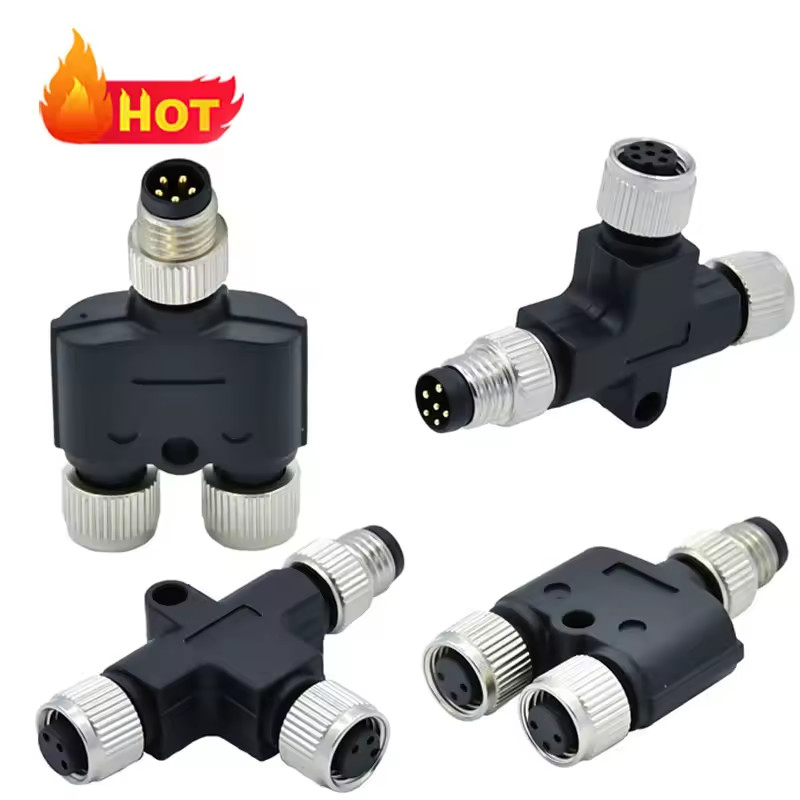 Rigoal 3 4 5 6 8-pin M8 connectors T/Y/Assembled/Formed assemblies Male/Female Electrical Industry IP67 IP68 waterproof