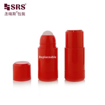 Quality Replaceable Customization Empty Skincare Deodorant Gel Solid Color Roller Bottle for sale