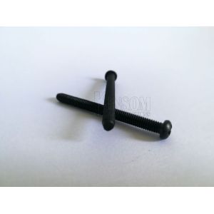 Quality Sandblasting black coating screw stainless steel 304 316 with pan cross phillips for sale