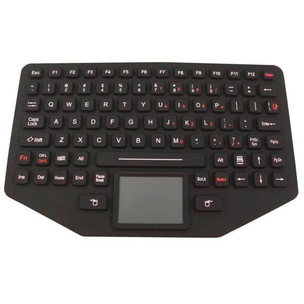 Quality Military Ruggedized Silicone Keyboard with Backlit Touchpad EMC Standard for sale