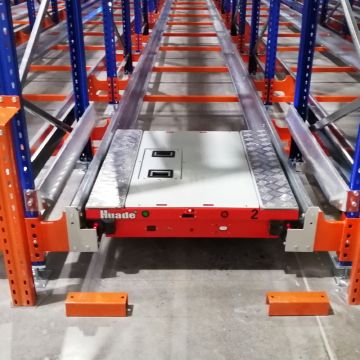 Quality Radio Shuttle Rack Cart And Forklift (AGV) System Fully Automated Fifo Filo for sale