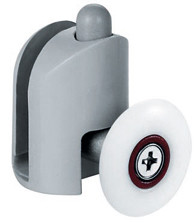 Quality Single Wheel 5mm Width Plastic Sliding Door Rollers For All Shape Glass Door for sale