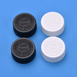 Quality Ribbed Closure 32mm Child Resistant Cap For Pill Bottle for sale