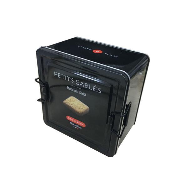 Quality Biscuit packing Square PMS Metal Tin Box With Removable Lid for sale