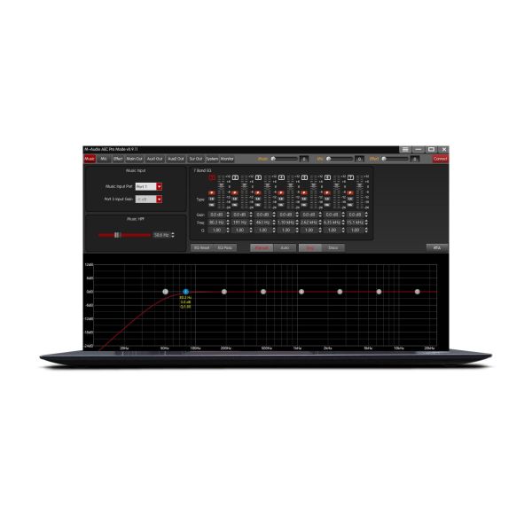 Quality 96K Dual Core Float 64 Bit DSP , Digital 2in 6out Management Sound System for sale