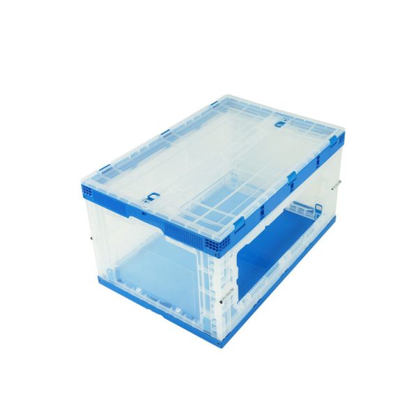 Quality 650*440*360 mm Plastic Collapsible Totes Length Sides Opening Collection for sale