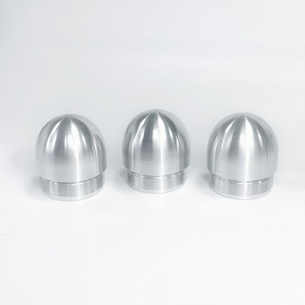 Quality Railing Hardware Precision Aluminum Forging Parts Round End Caps for sale