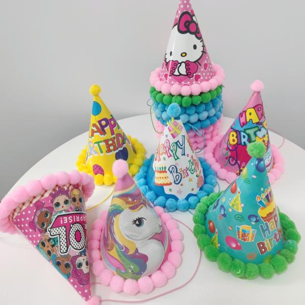 Quality Family Party Colorful Hats for Children's First Birthday Party Decoration Fall Season for sale