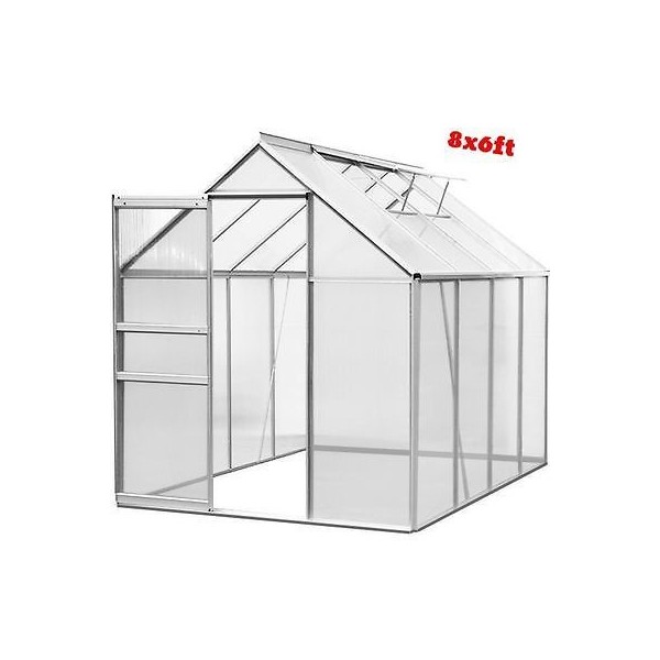 Quality Not Coated Frame Finishing 6ft X 8ft Large Garden Greenhouse for Outdoor Gardening for sale