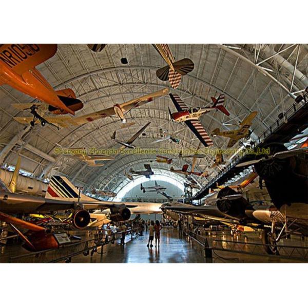 Quality GB JIS Steel Airplane Hangars Prefab Aircraft Hangars Q235B Q345B for sale