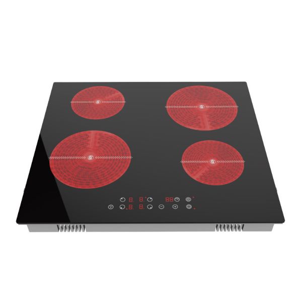 Quality Temperature Control 3 Zone Built In Ceramic Hob Cooktop Frameless for sale