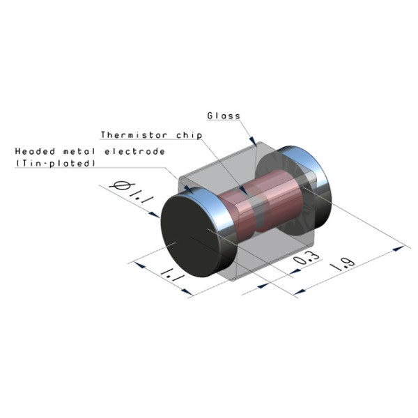 Quality Surface Mount Precision NTC Thermistor Used In A Narrower Space for sale