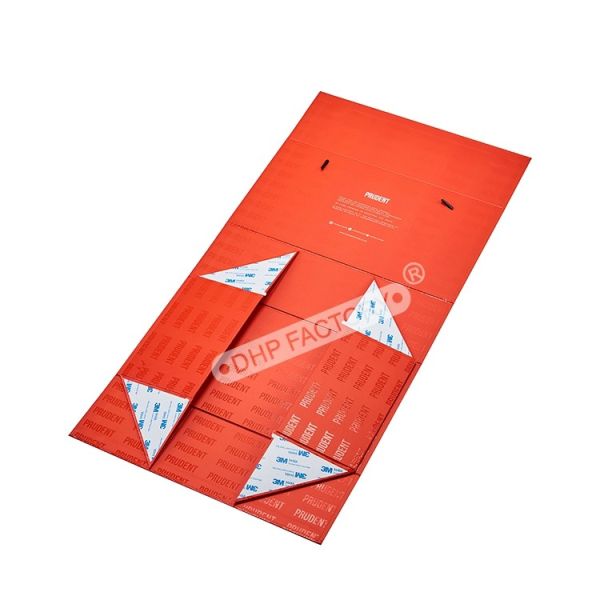 Quality Luxury Glossy UV Logo Rigid Collapsible Box With Ribbon Handle for sale