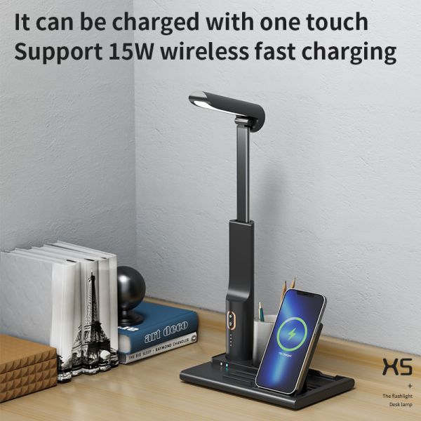 Quality Bedroom LED Night Light 5 In 1 Foldable Rechargeable Table Lamp 15W for sale
