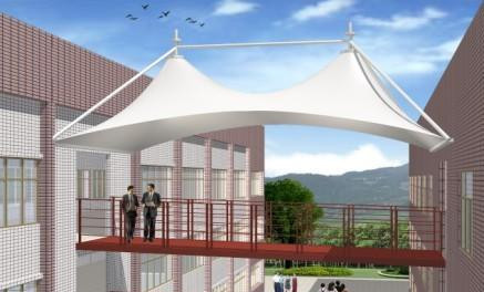 Quality Architectural Outdoor Landscape Canopy Shade Awning PVC Fabric Sail Membrane for sale