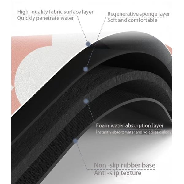 Quality Table Decration Placemat Fast-Drying Polyester Dish Drying Mat for Kitchen for sale