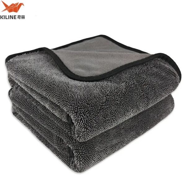 Quality 600 GSM Microfiber Car Detailing Towels 40x60cm Customizable for sale