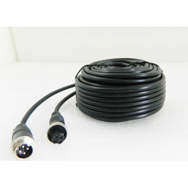 Quality Pure Copper Backup Camera Cable 20m Extension 4 Pin Aviation IP68 Waterproof for sale
