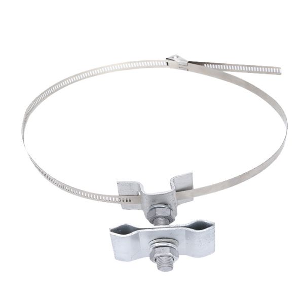 Quality HDG Steel Rubber OPGW Cable Fittings Down Lead Clamp For Tower for sale