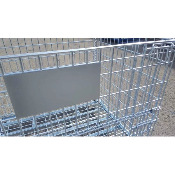 Quality Warehouse Mesh Box Foldable Wire Container Foldable Stackable for sale