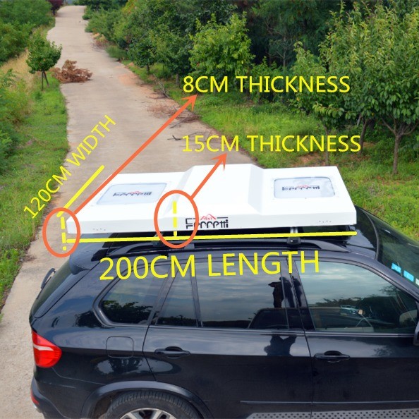 Quality Off Road Soft Shell Roof Top Tent with Skylight and Window Area 2.4 Square for sale