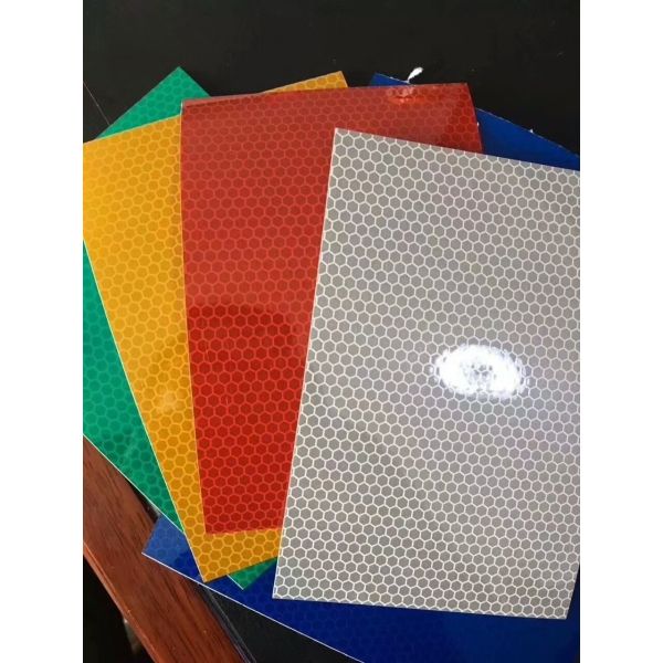 Quality Graphic Honeycomb Reflective Vinyl Sheets Sheeting Rolls Material with Yellow for sale
