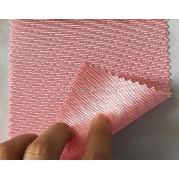 Quality Coated Pink Bar Diamond Implicit Jacquard 100% Polyester Oxford Fabric for Items for sale