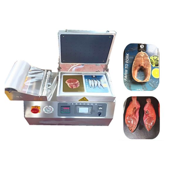Quality Modified Atmosphere Vacuum Skin Packaging Machine Pack Tray Sealer 240 Pcs/H for sale