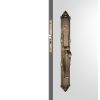 china Antique Brass Door Handles Single Cylinder Luxury Handleset Zinc Alloy