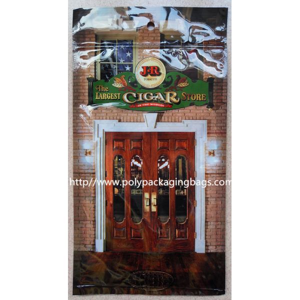 Quality Customized Printed Cigar Packaging Wrap Bags , Mylar Packaging Bags With Ziplock for sale