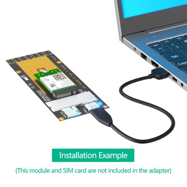 Quality Custom M.2 NGFF To Type C USB 3.0 Adapter For GM800 SIM8200 Module for sale
