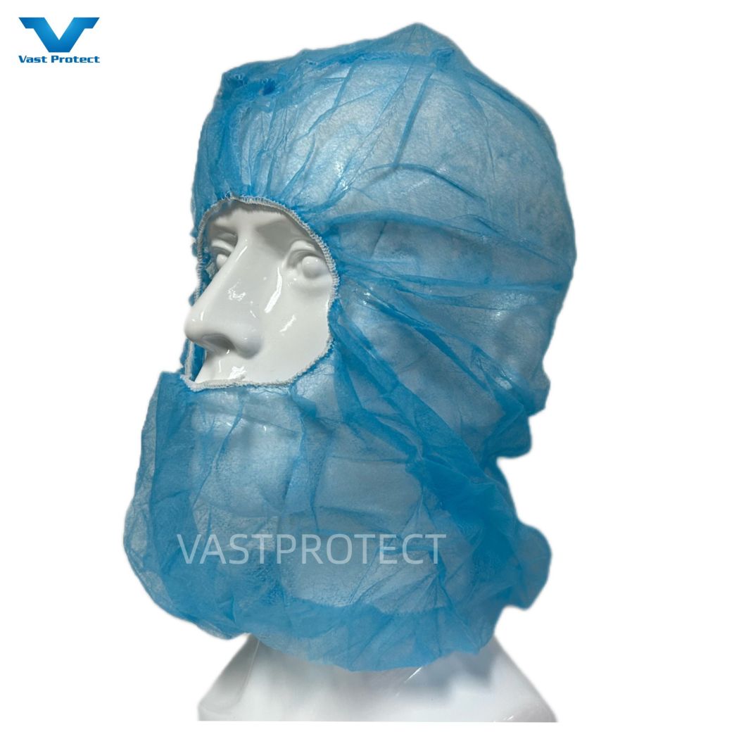 Factory Disposable Protective Polypropylene Non-Woven PP Ninja Astronaut Space Balaclava Cover Head Hood