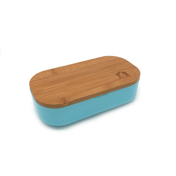 Quality 600ml Capacity BPA-Free Custom Food Container with Bamboo Lid and Cutlery for sale